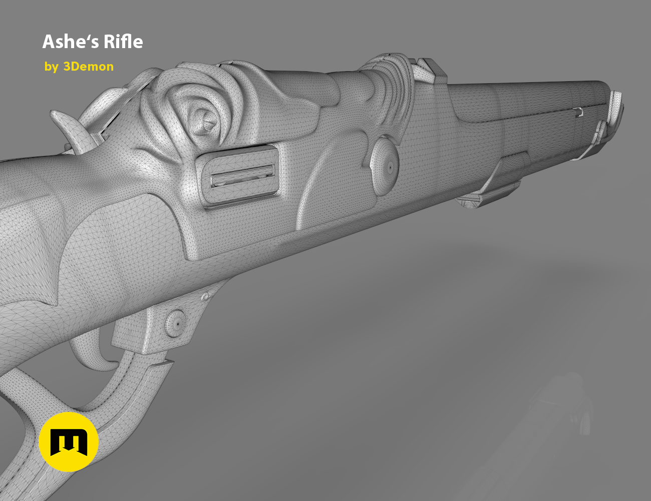STL file Ashe’s rifle from overwatch ♀️・3D printer design to download・Cults