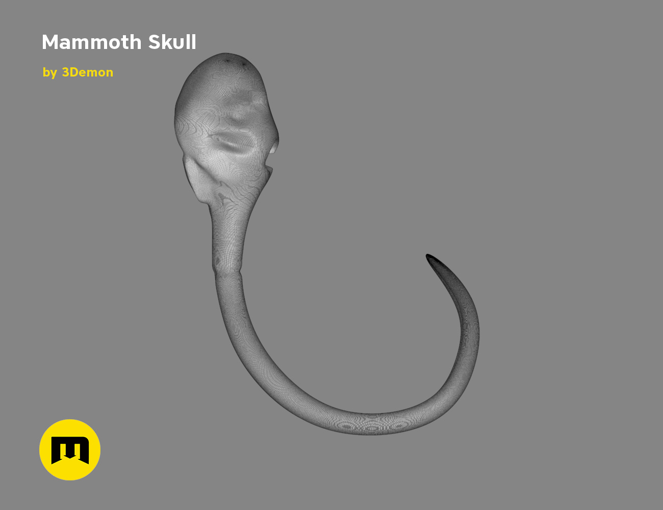 Download OBJ file Mammoth Skull and Ring • Design to 3D print ・ Cults