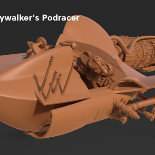 Download 3D printer designs Anakin Skywalker's Podracer ・ Cults
