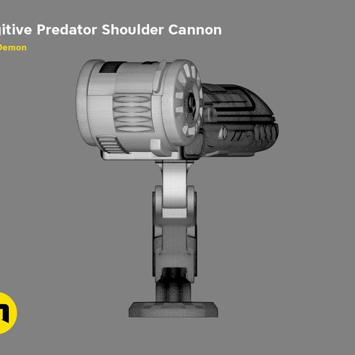 Download OBJ file Predator Plasma Cannon • 3D printable design ・ Cults