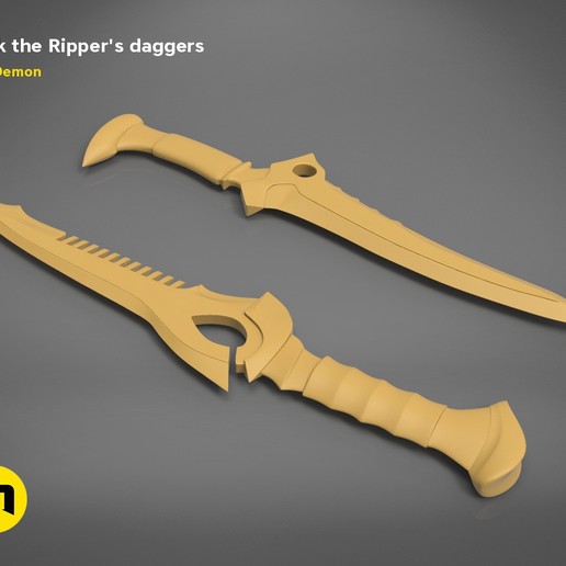 Download 3D printer designs JACK THE RIPPER DAGGERS ・ Cults