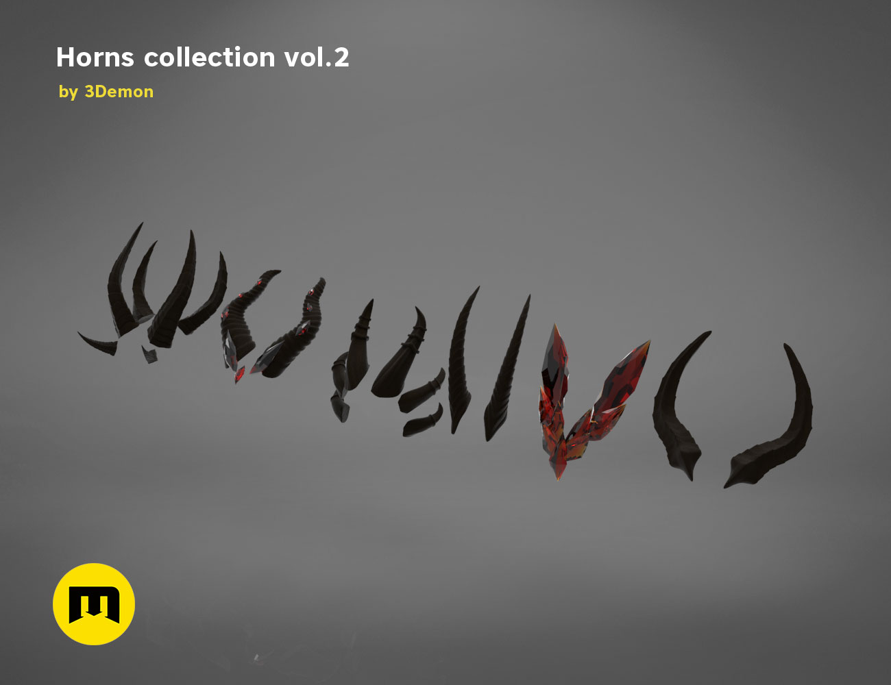 3D file Horns collection 2 🤘・3D printing template to download・Cults