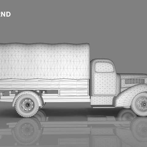 Download OBJ file Praga RND 1950 truck • 3D print object ・ Cults