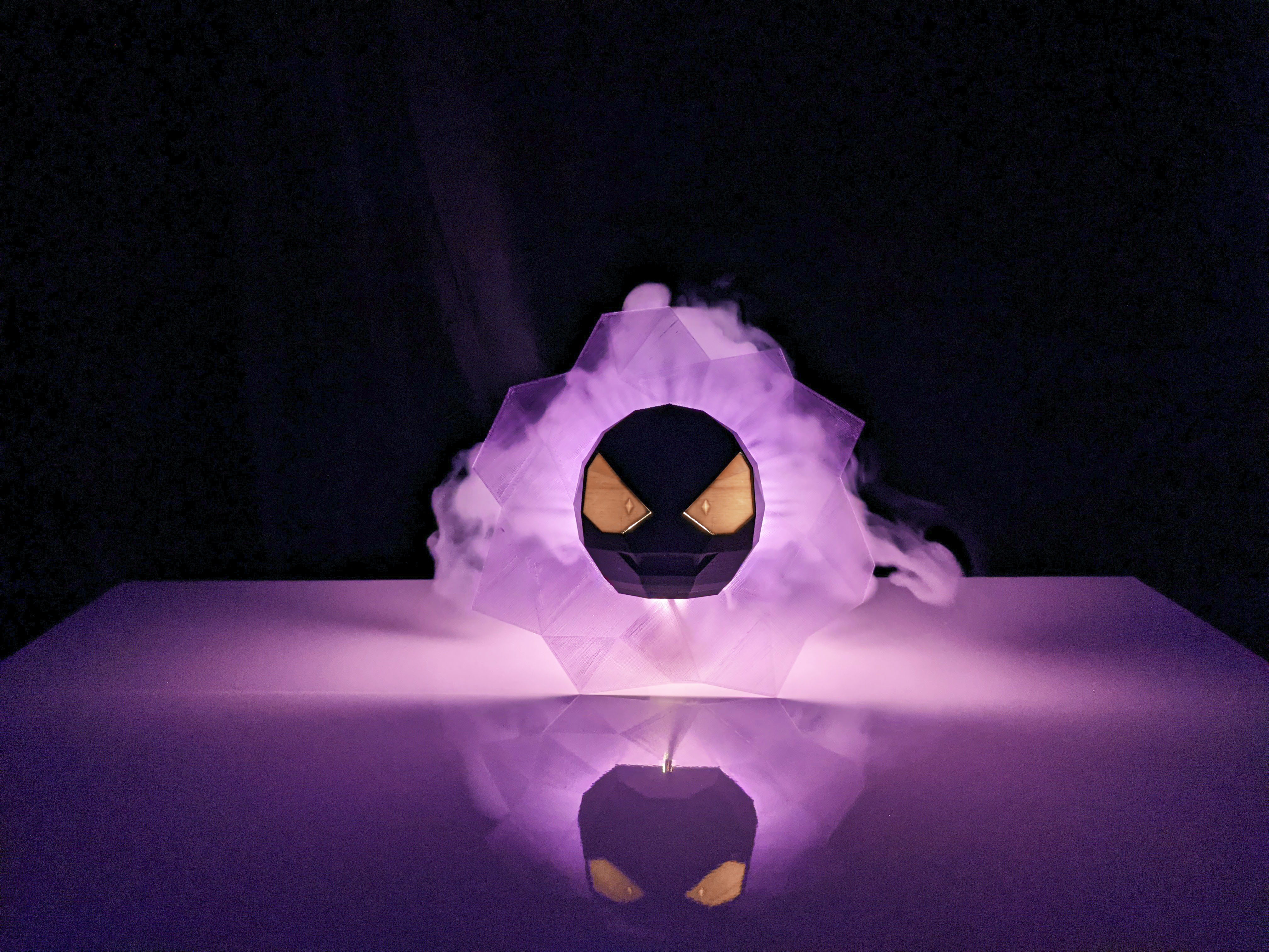 3D file Gastly Low Poly Vapor Decoration 🐉・3D printable model to ...