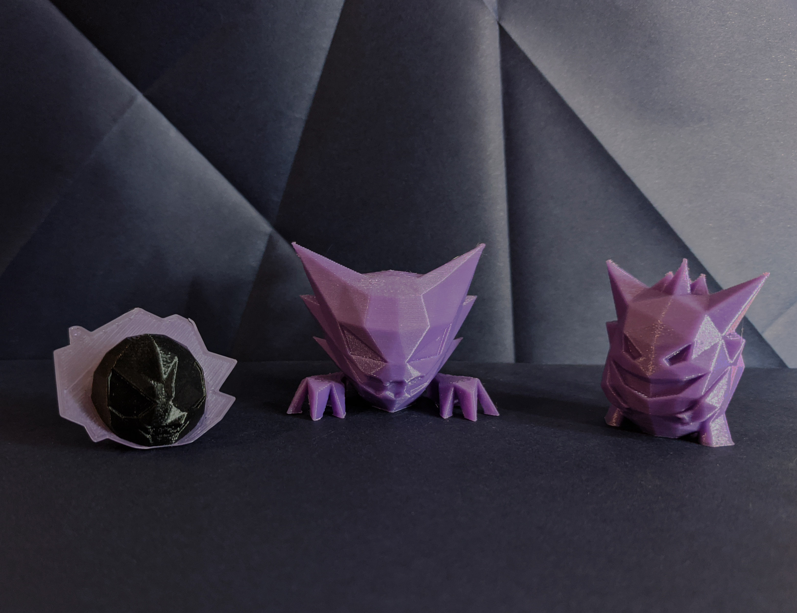 STL file Gastly Low Poly Pokemon・3D printable design to download・Cults