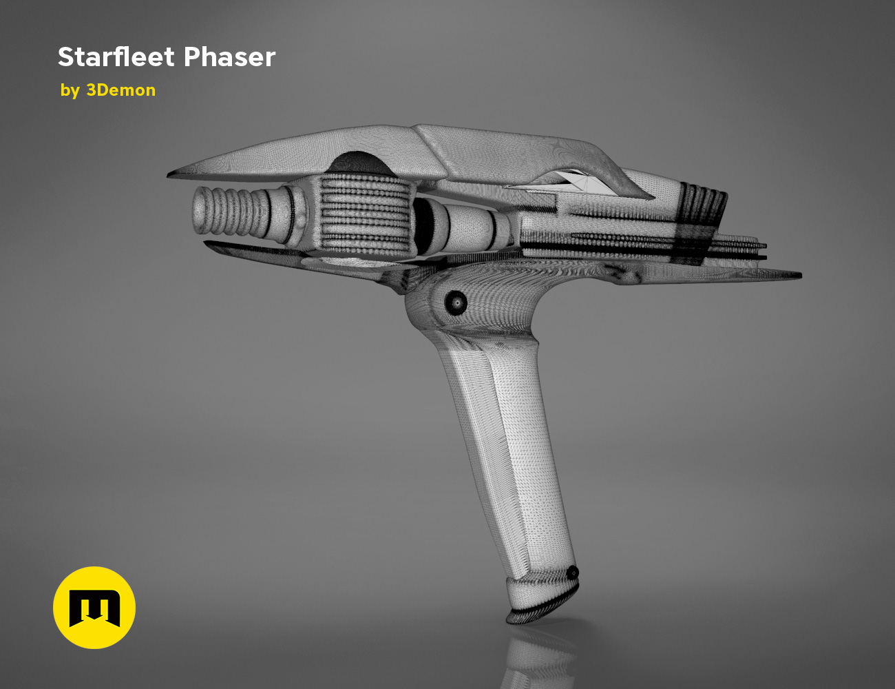 STL file Starfleet Phaser - Star Trek ⭐・3D printing design to download ...