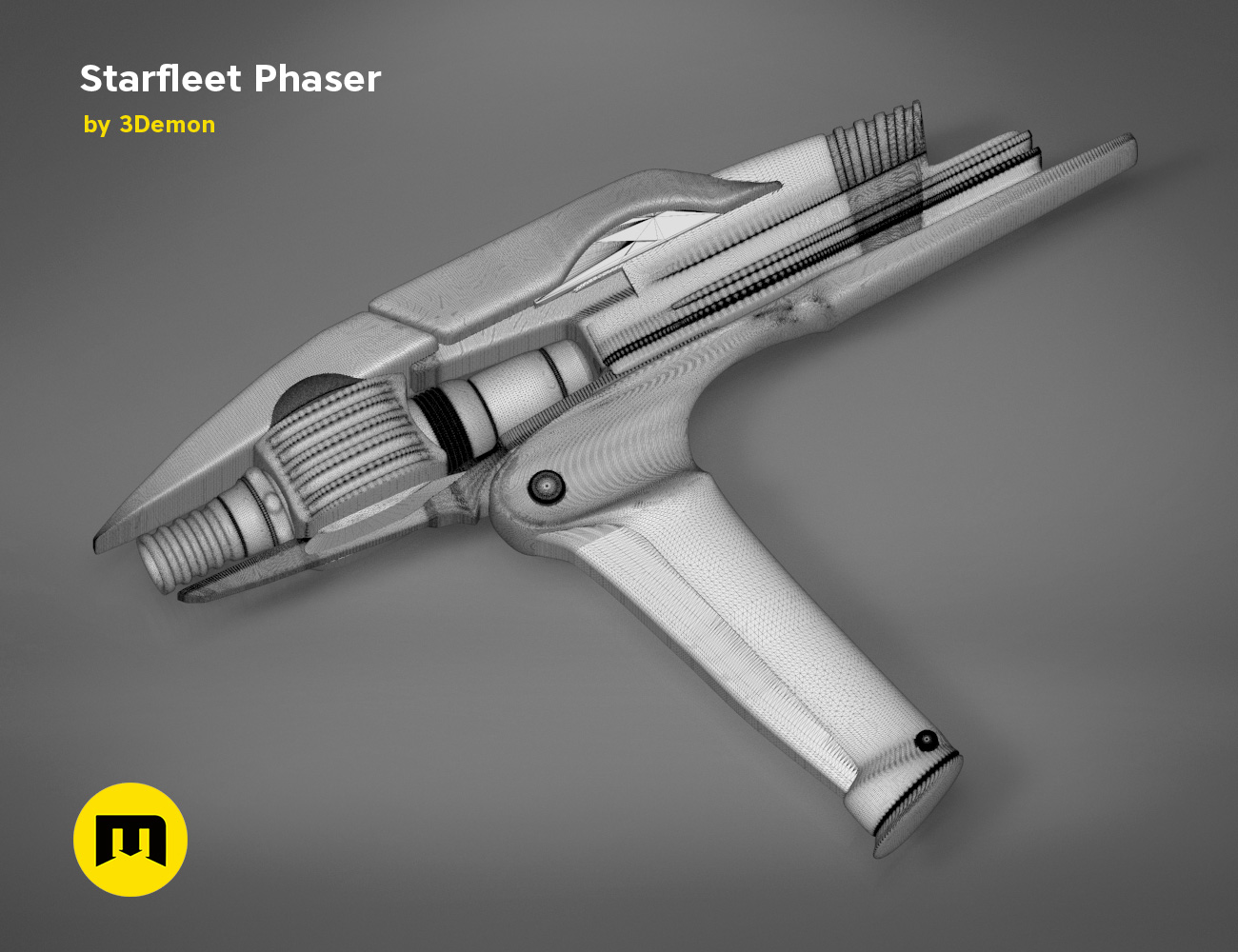 STL file Starfleet Phaser - Star Trek ⭐・3D printing design to download ...