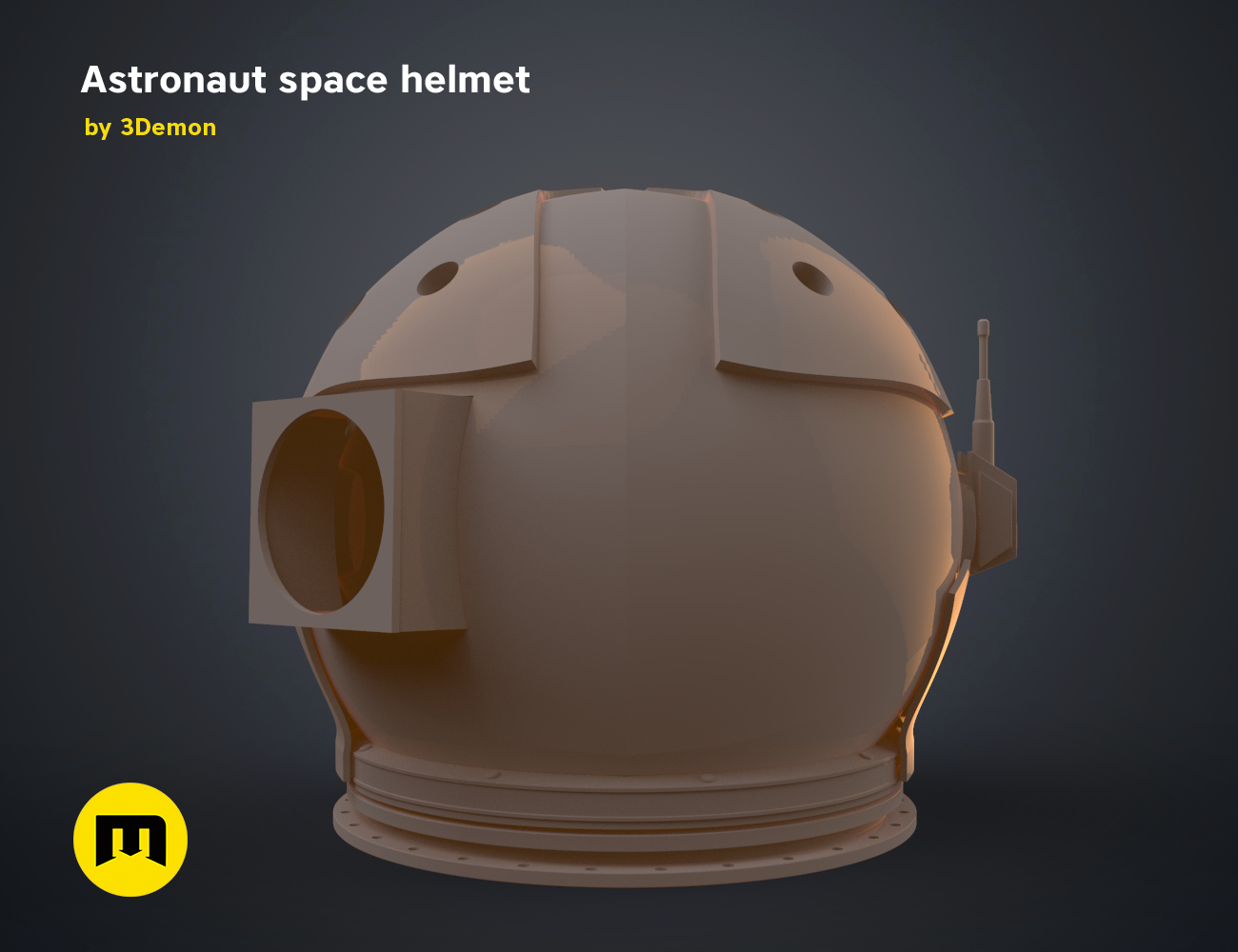 3D file Astronaut space helmet 🧑‍🚀・3D printer design to download・Cults