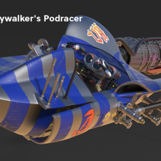 Download STL file Anakin Skywalker's Podracer • 3D print design ・ Cults