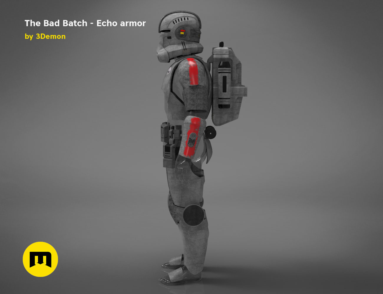 3D file The Bad Batch Echo armor 🪖・3D printable model to download・Cults