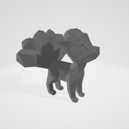 STL file Vulpix Low Poly Pokemon・3D printable design to download・Cults