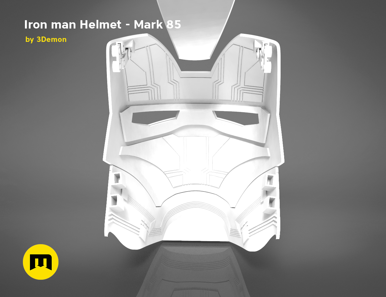 Iron Man Helmet Outline Front