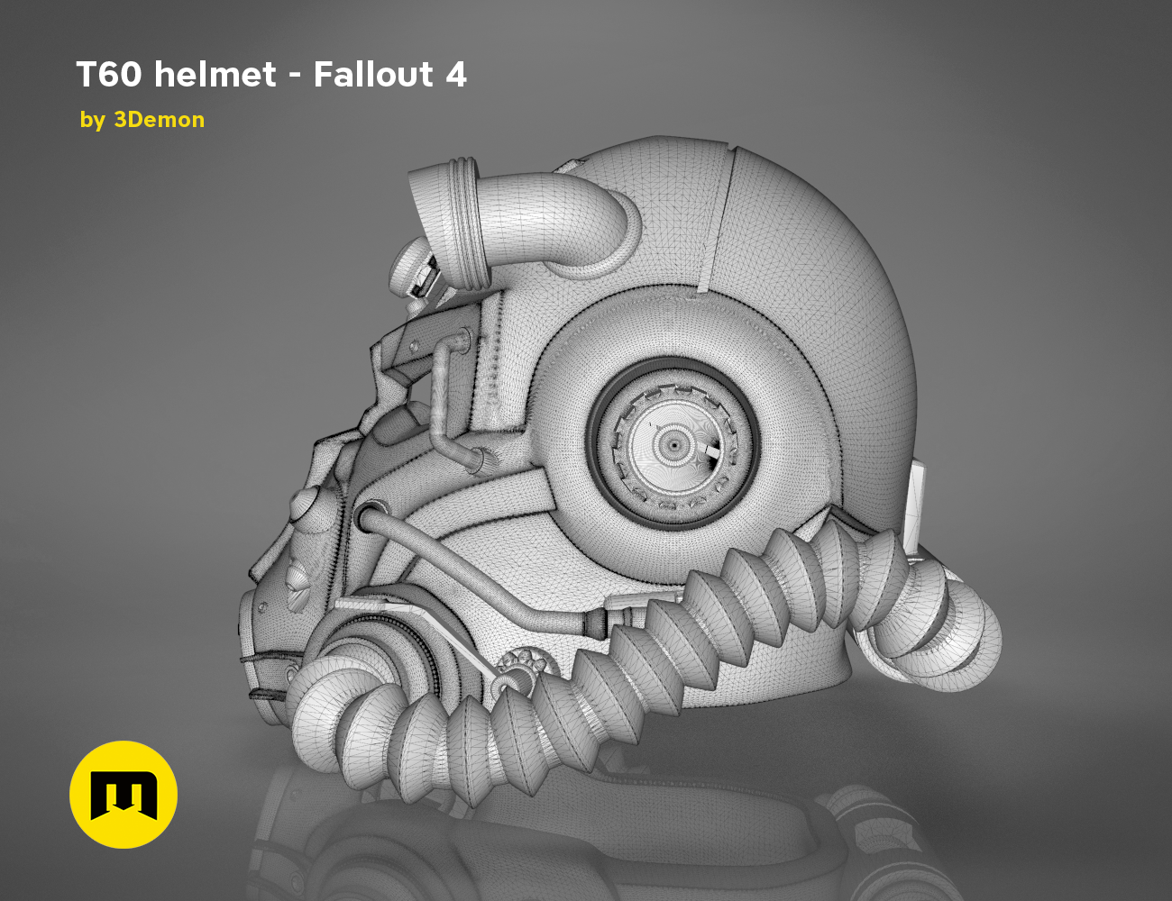 OBJ file T60 helmet - Fallout 4 🪖・3D printer design to download・Cults