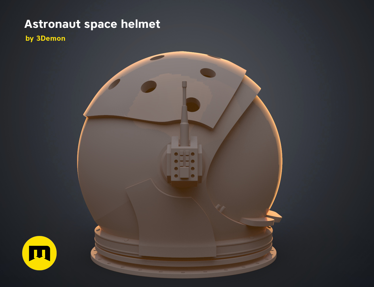 3D file Astronaut space helmet 🧑‍🚀・3D printer design to download・Cults