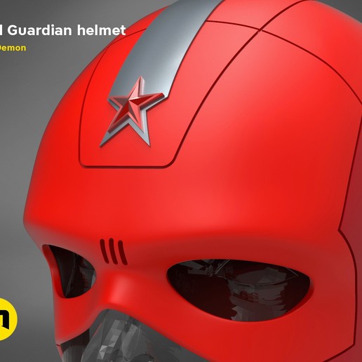 Download 3D printer files The Red Guardian helmet ・ Cults