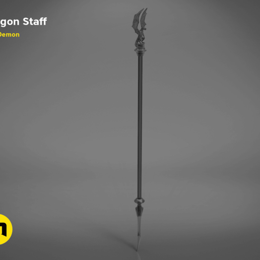 Download STL file Dragon Staff • 3D print object ・ Cults