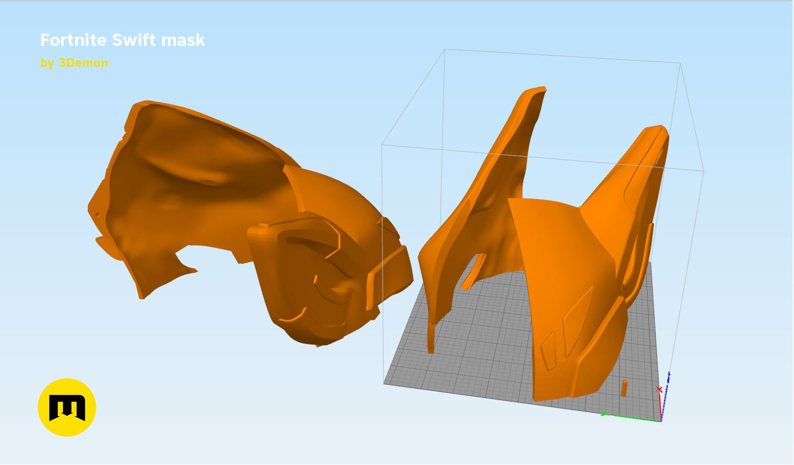 STL-Datei Fortnite Swift Maske 🆒・3D-Druck-Idee zum Herunterladen・Cults