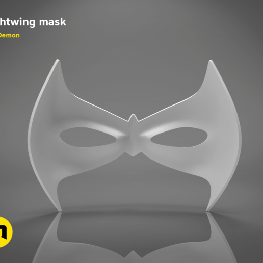 Download OBJ file Nightwing mask • 3D printable model ・ Cults
