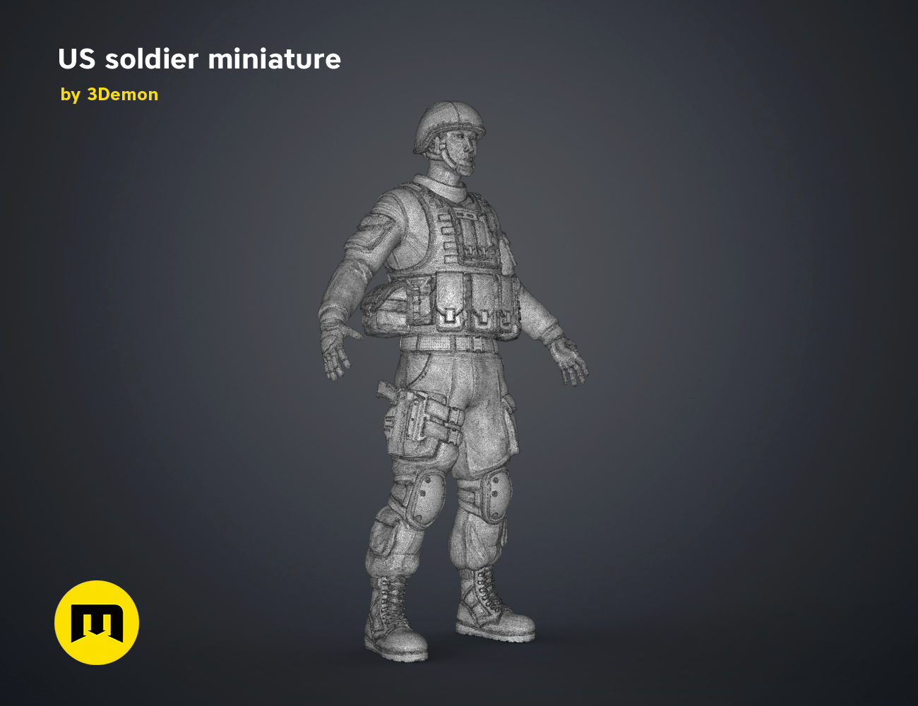 3D file US soldier miniature 🫡・3D print model to download・Cults