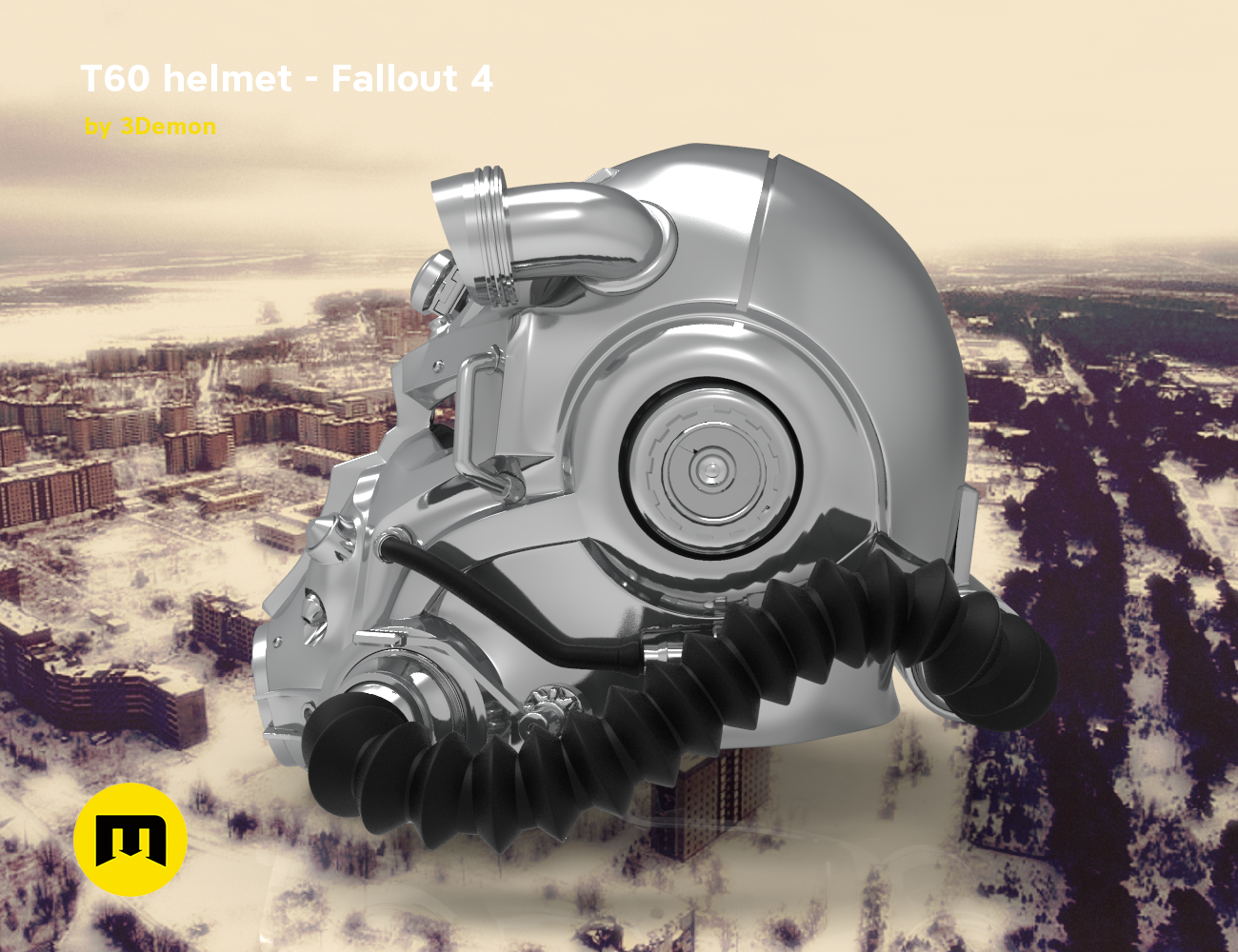 OBJ file T60 helmet - Fallout 4 🪖・3D printer design to download・Cults
