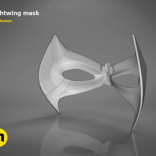Download OBJ file Nightwing mask • 3D printable model ・ Cults