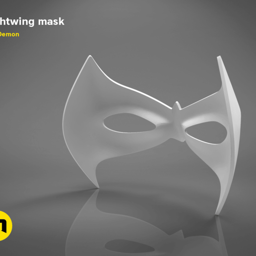 Download OBJ file Nightwing mask • 3D printable model ・ Cults