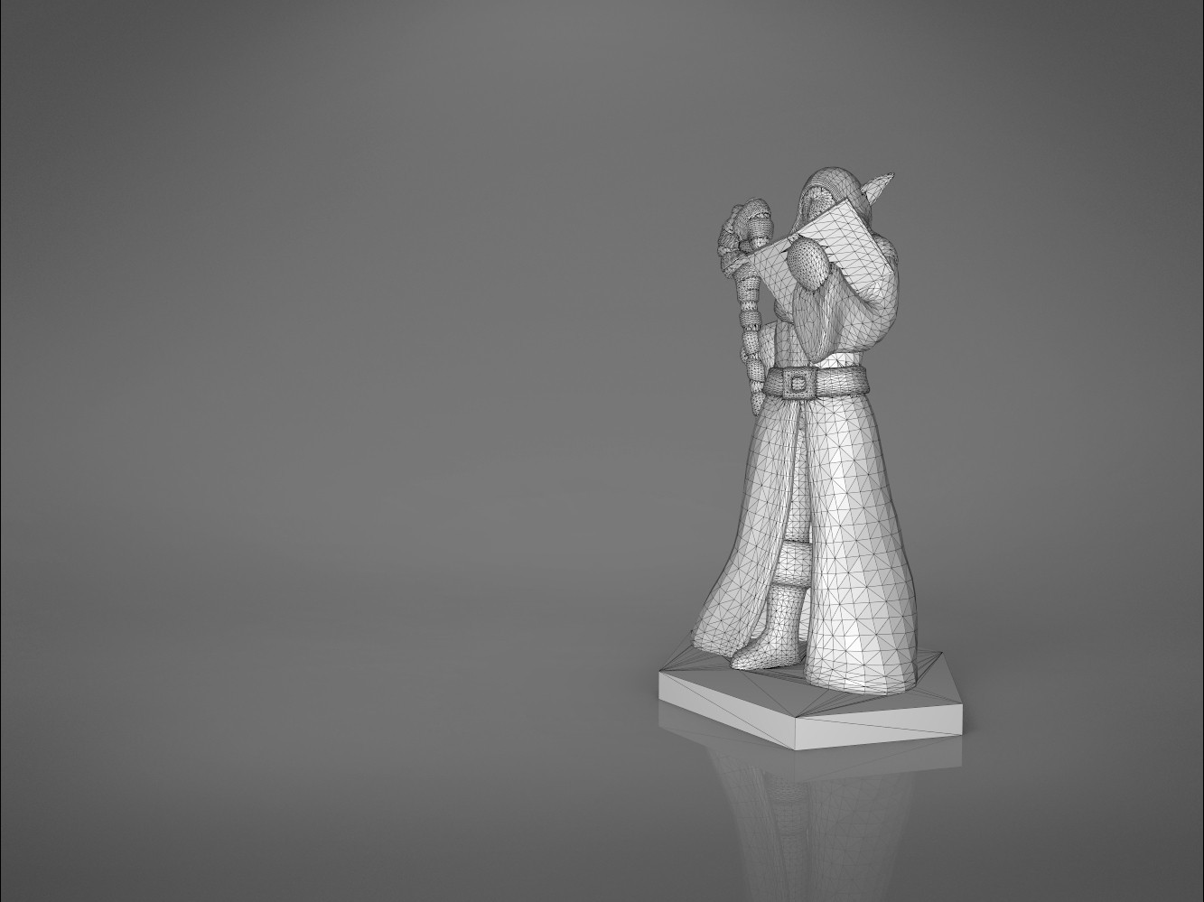 Download STL file ELF MAGE CHARACTER GAME FIGURES 3D print model ...