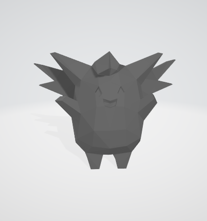 Archivo STL Pokemon Clefable Low Poly 🐉・Modelo imprimible en 3D para ...