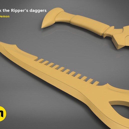 Download 3D printer designs JACK THE RIPPER DAGGERS ・ Cults