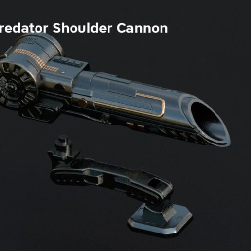 Download OBJ file Predator Plasma Cannon • 3D printable design ・ Cults