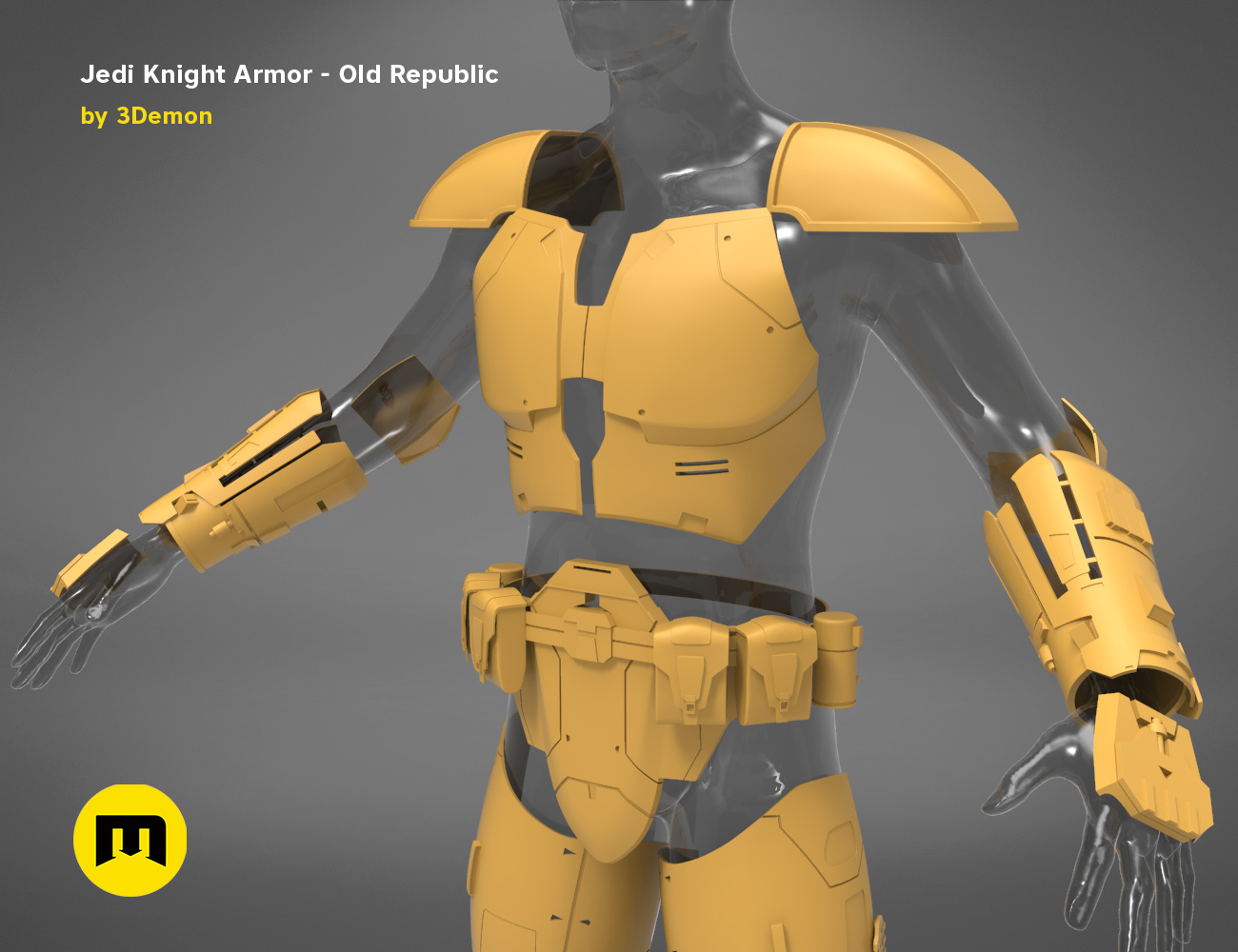 3D file Jedi Knight Armor ⭐・3D printable model to download・Cults