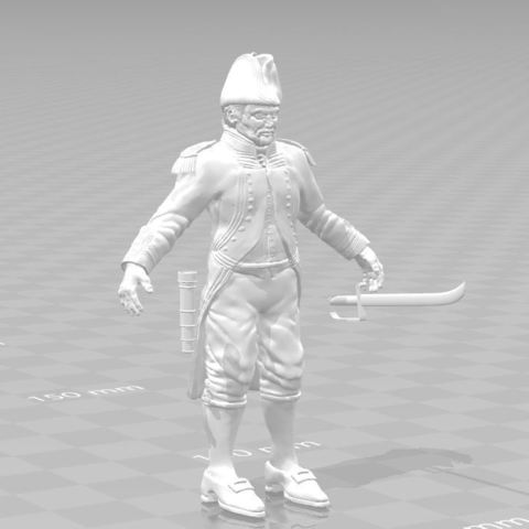 Download STL Naval Captain 3D print model ・ Cults