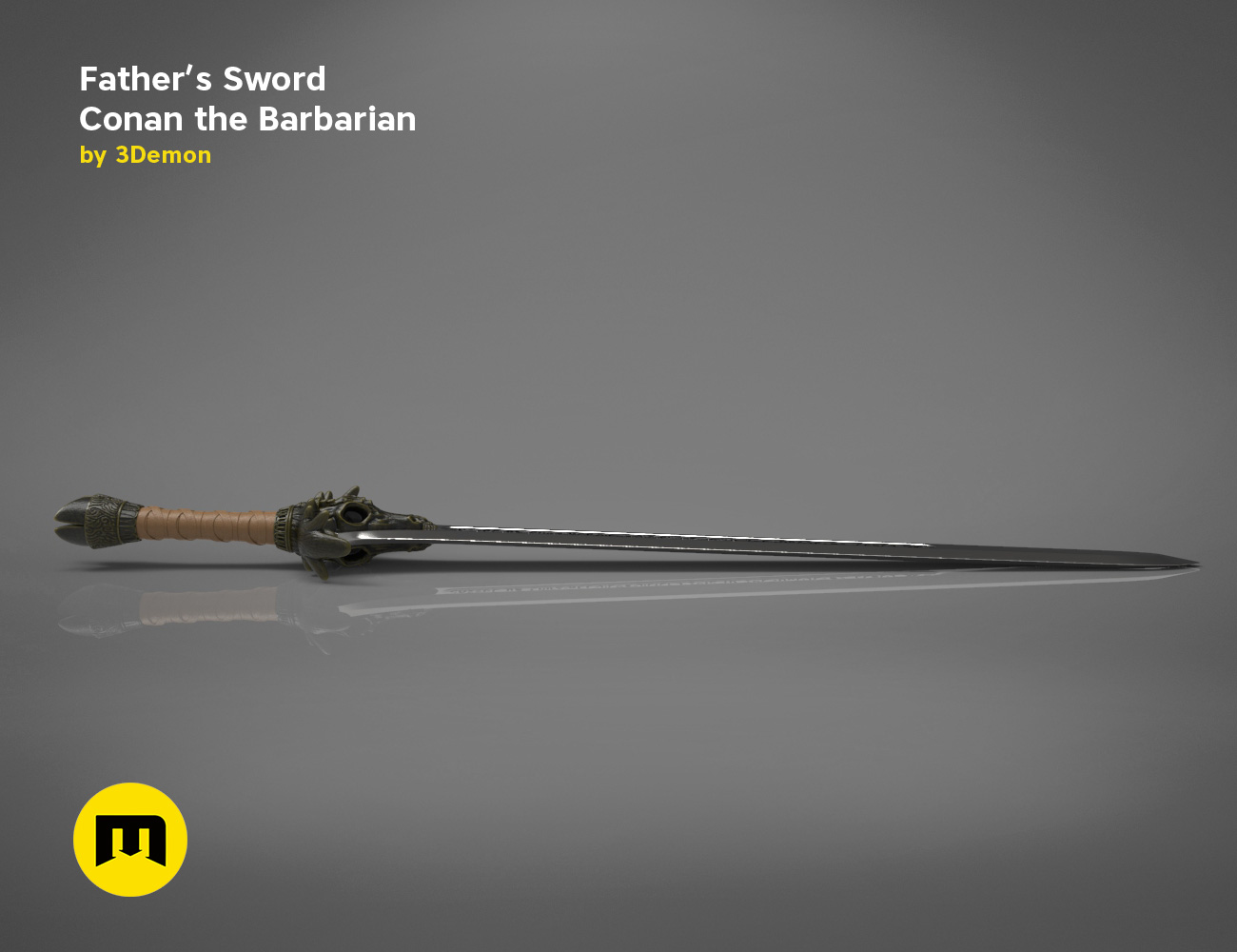 3D file Father’s Sword - Conan the Barbarian 🗡️・3D printable model to ...
