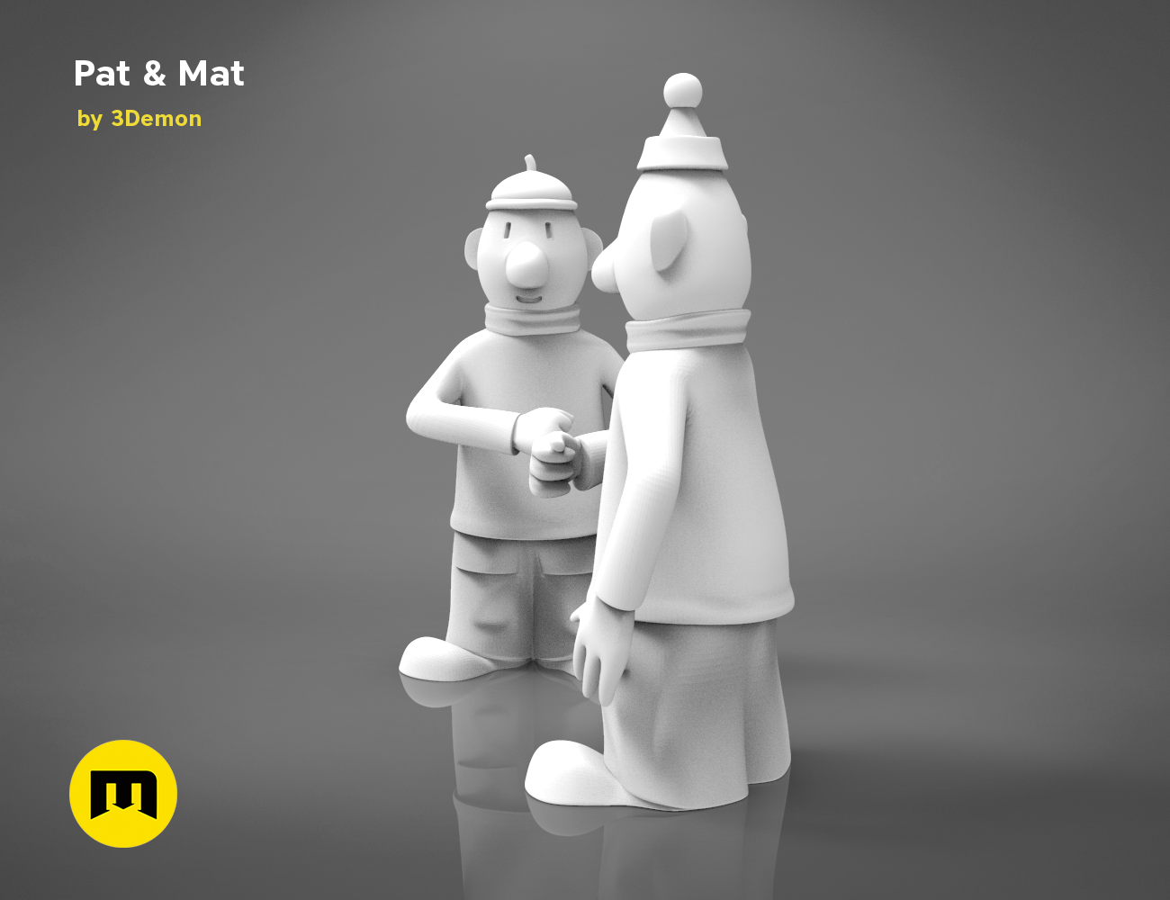 STL file Pat & Mat Figures 📽️・3D print design to download・Cults