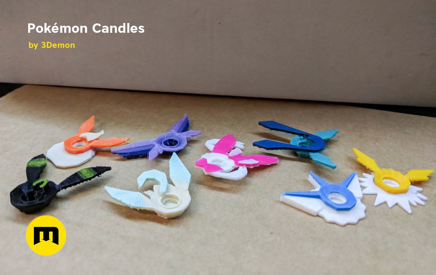 Télécharger fichier STL Pokémon Bougies d'anniversaire Eeveelutions et ...