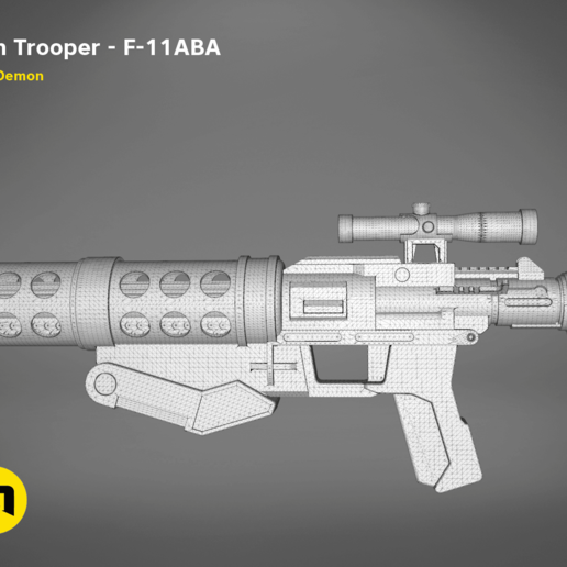 Download STL Sith Trooper F-11ABA Blaster ・ Cults