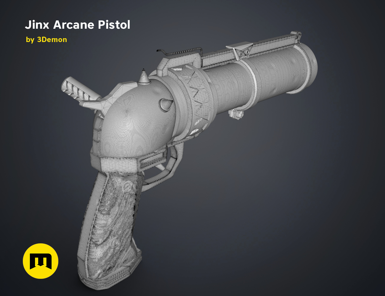 3D file Jinx Arcane Pistol・3D printable model to download・Cults