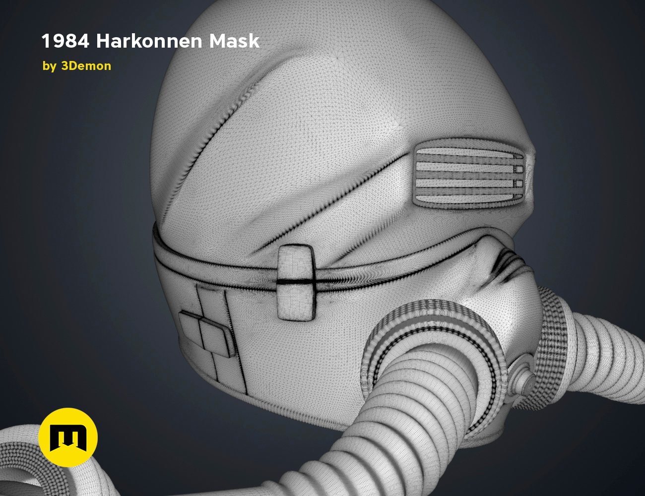 Fichier 3D Dune 1984 Masque Harkonnen 📽️・Design à télécharger et à ...