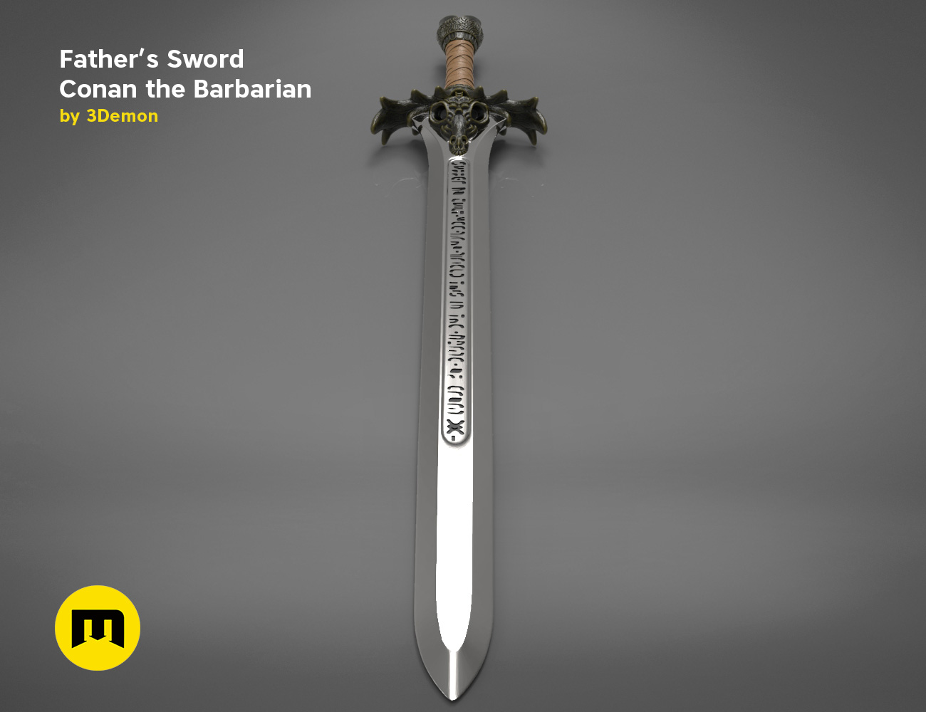 3D file Father’s Sword - Conan the Barbarian 🗡️・3D printable model to ...