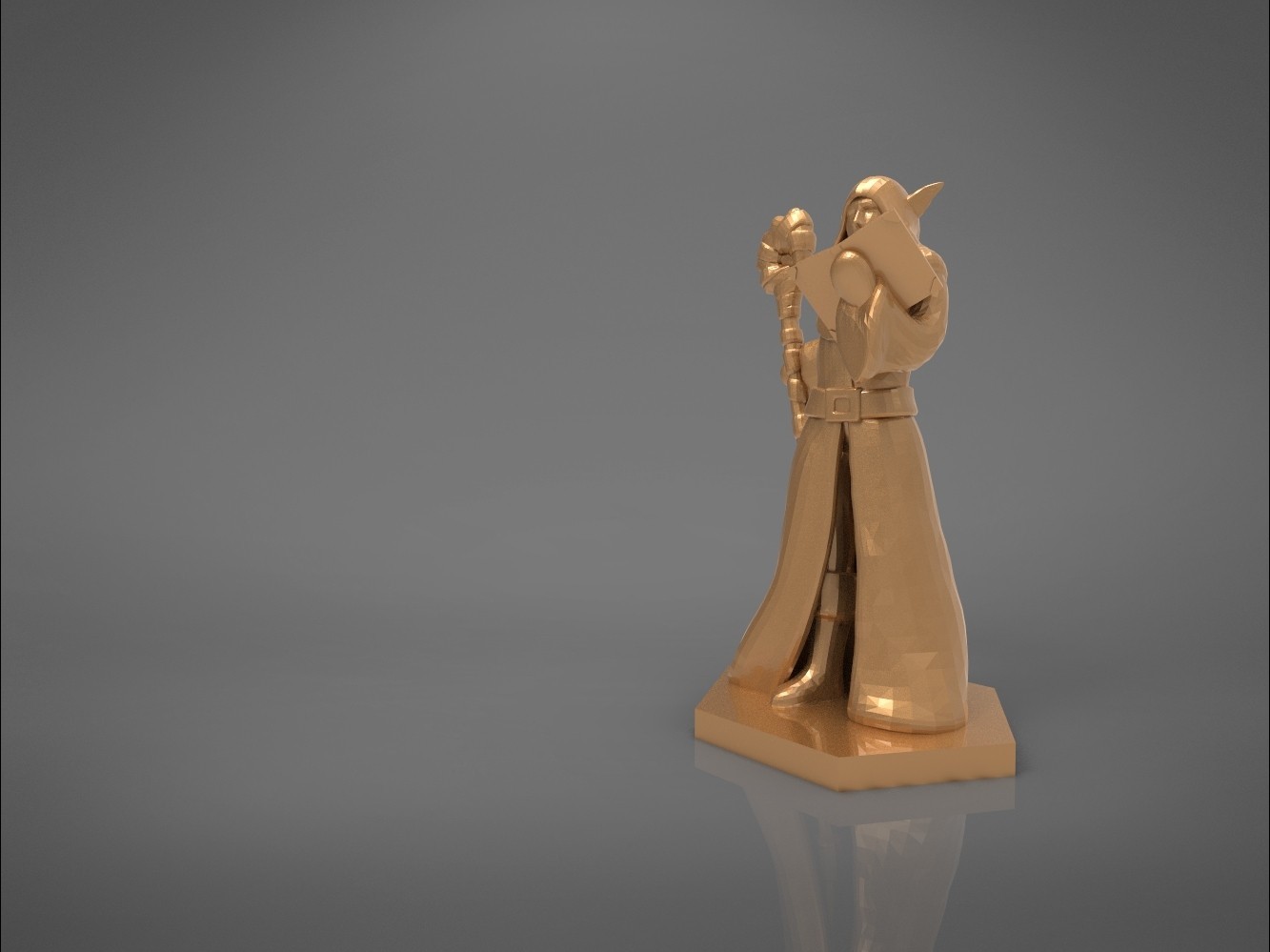 Download STL file ELF MAGE CHARACTER GAME FIGURES 3D print model ...