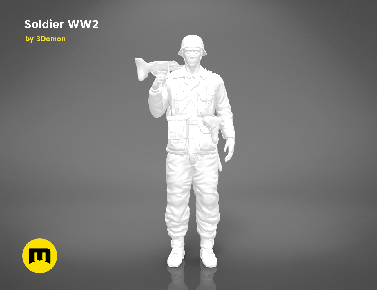 STL file Soldier of World War 2 – FIGURE 3D MODEL 🫡・3D printing design ...