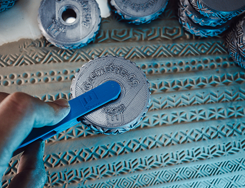 Archivo 3D gratis Rueda de arcilla de textura - Patrón geométrico・Plan ...