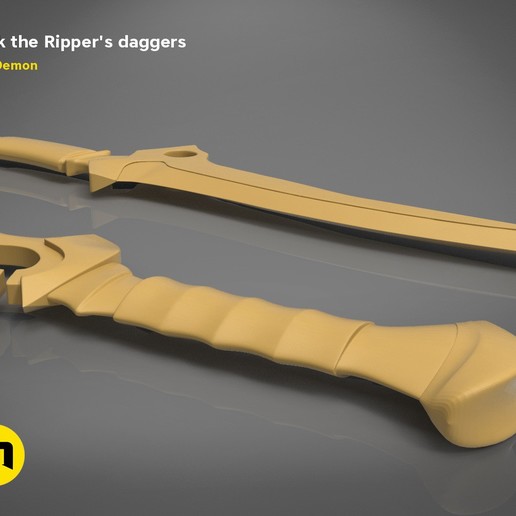 Download 3D printer designs JACK THE RIPPER DAGGERS ・ Cults