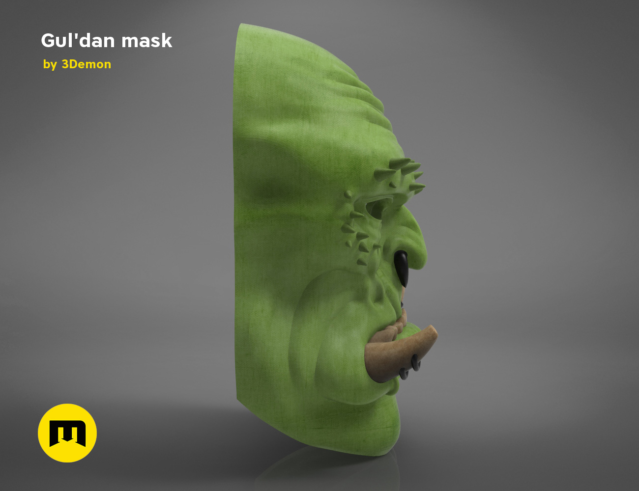 3D file Gul´dan mask 🪖・3D printer design to download・Cults
