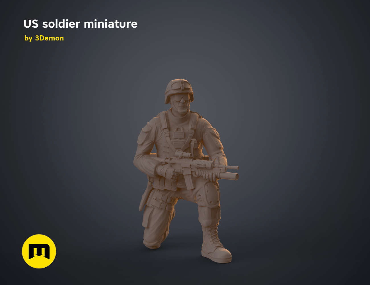3D file US soldier miniature 🫡・3D print model to download・Cults