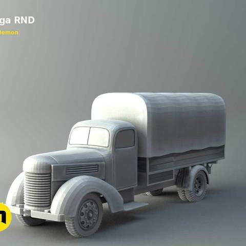 Download OBJ file Praga RND 1950 truck • 3D print object ・ Cults