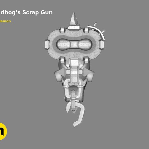 Download OBJ file Roadhog scrap gun – Overwatch game • 3D printable ...