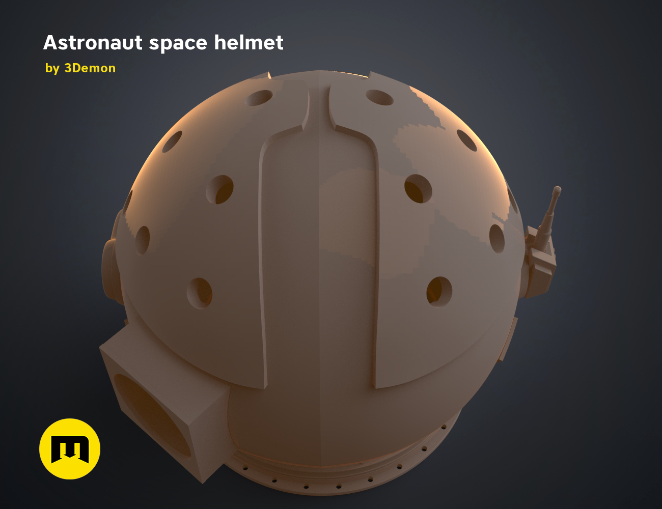3D file Astronaut space helmet 🧑‍🚀・3D printer design to download・Cults