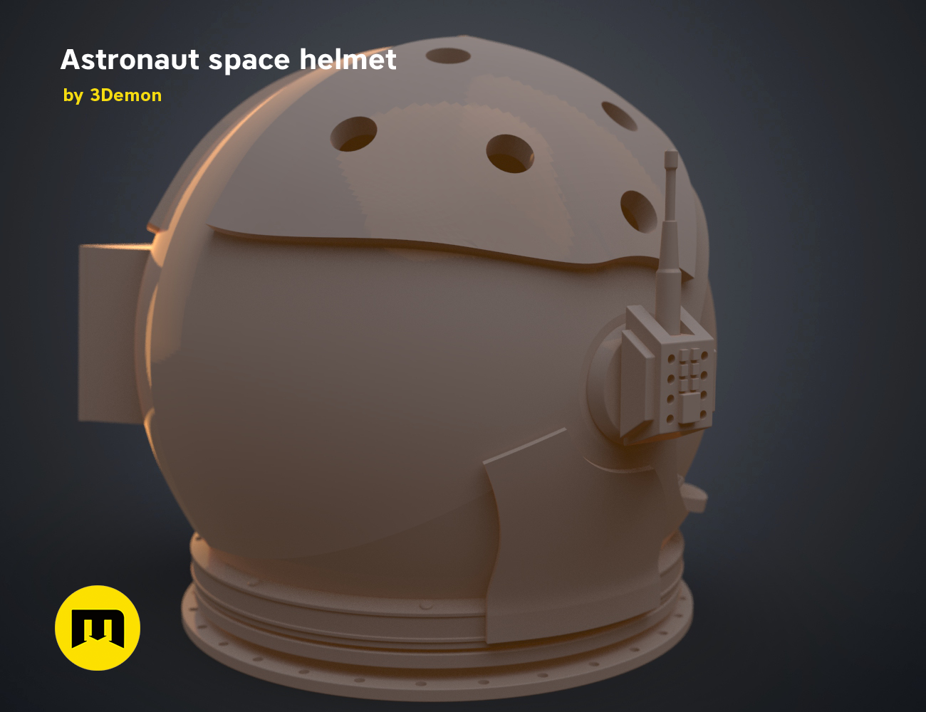 3D file Astronaut space helmet 🧑‍🚀・3D printer design to download・Cults