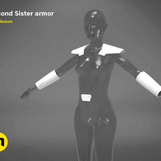 Download 3D printing designs Second Sister Armor ・ Cults